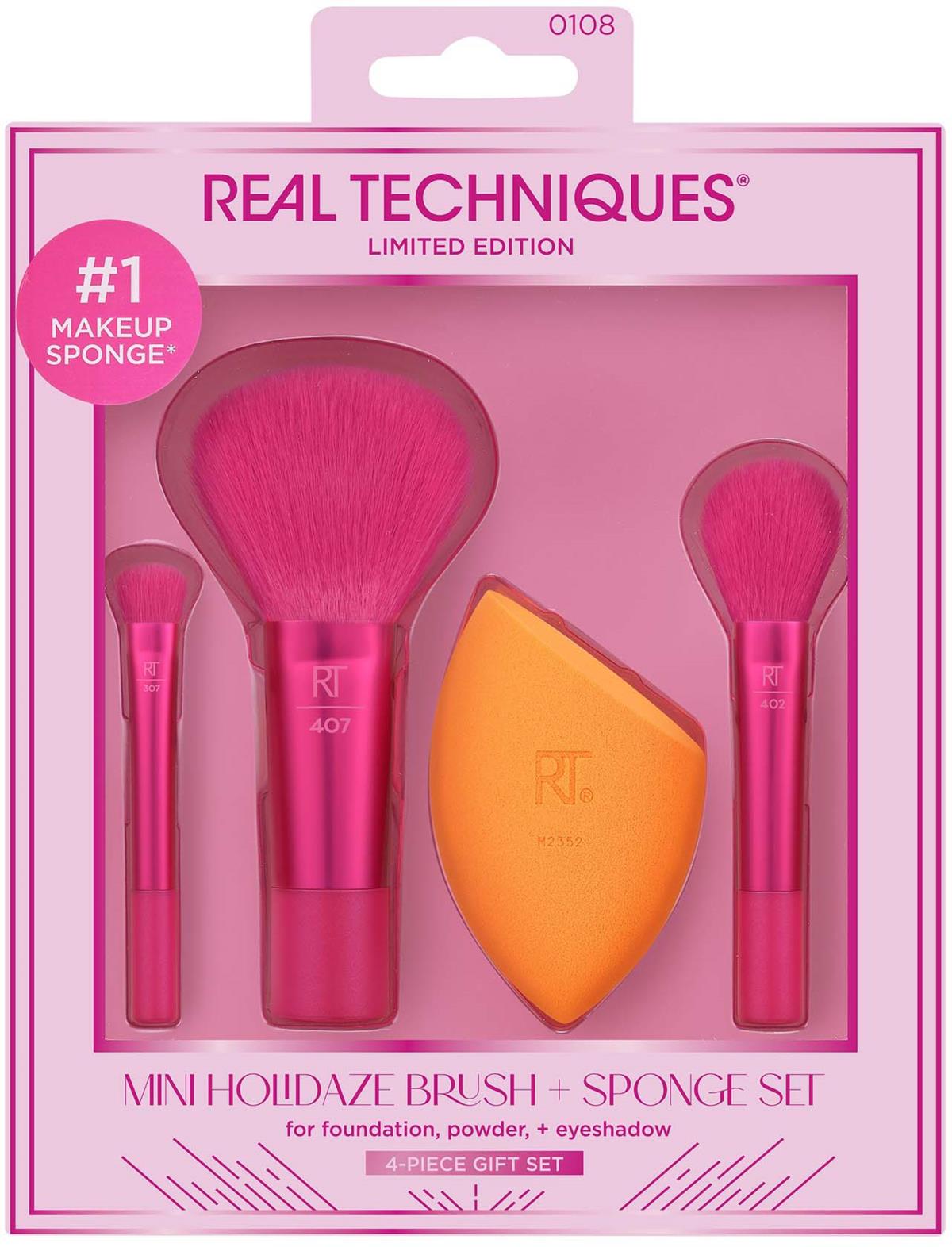 Real Techniques Mini Holidaze Brush & Sponge Set | lyko.com