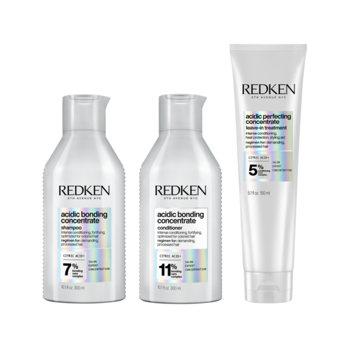 Redken Acidic Bonding Concentrate Trio for Damaged, Fine Hair | lyko.com