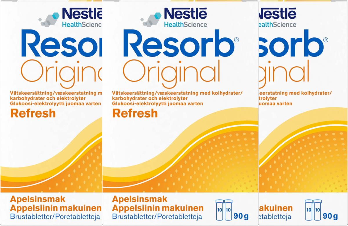 Resorb Fluid Replacement Orange Flavour 90g x3 | lyko.com