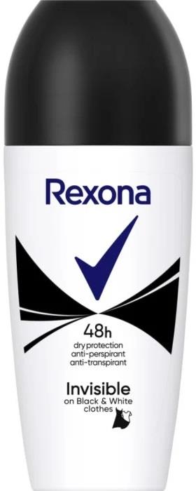 Rexona 48h Invisible on black and white clothes roll-on 50 ml | lyko.com