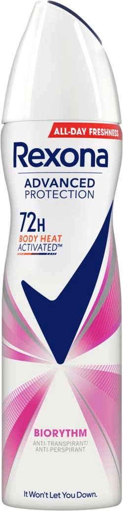 Rexona 72h Advanced Protection Biorythm spray 150 ml | lyko.com