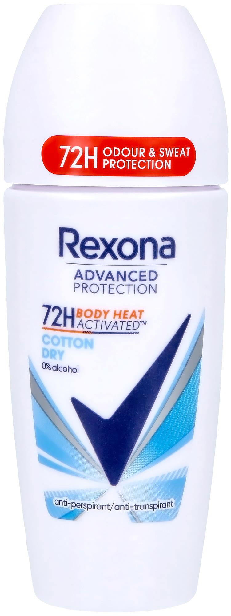 Rexona 72h Advanced Protection Cotton Dry roll-on 50 ml | lyko.com