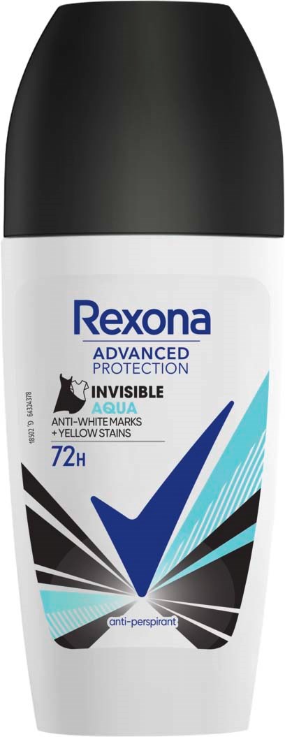 Rexona 72h Advanced Protection Invisible Aqua roll-on 50 ml | lyko.com