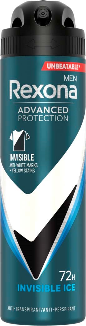 Rexona Men 72h Advanced Protection Invisible Ice spray 150 ml | lyko.com