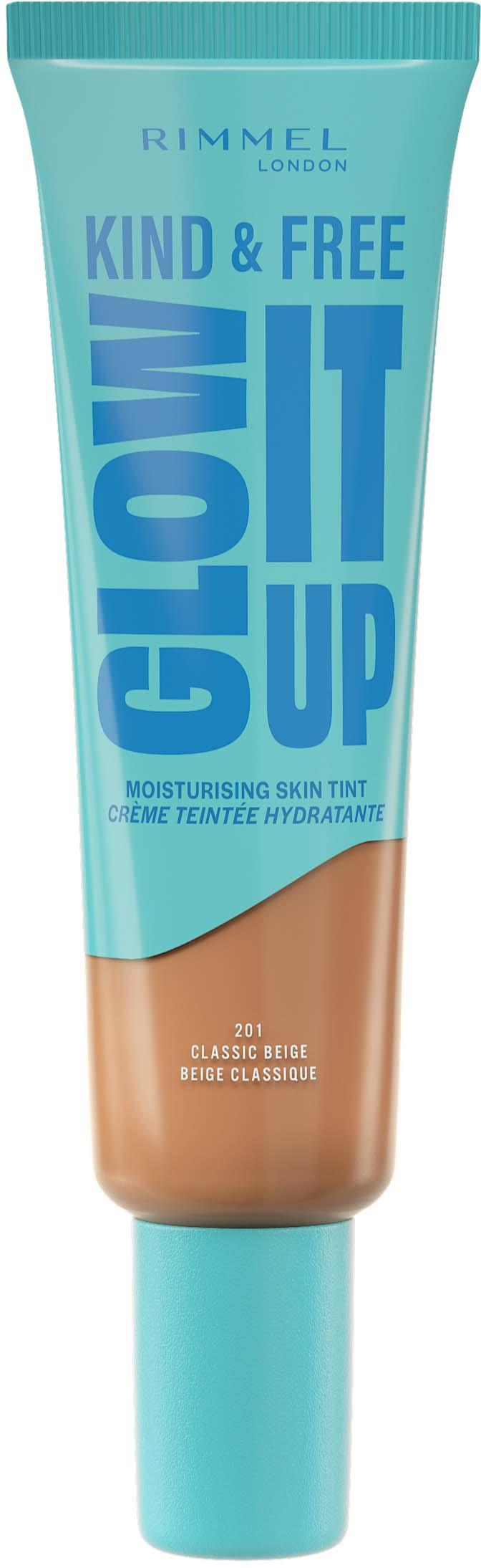 Rimmel Kind & Free Glow It Up Moisturising Skin Tint Classic Beige 201 ...