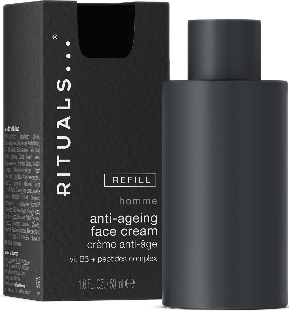Rituals Homme Anti-Ageing Face Cream refill - Woody - Cedar Wood ...