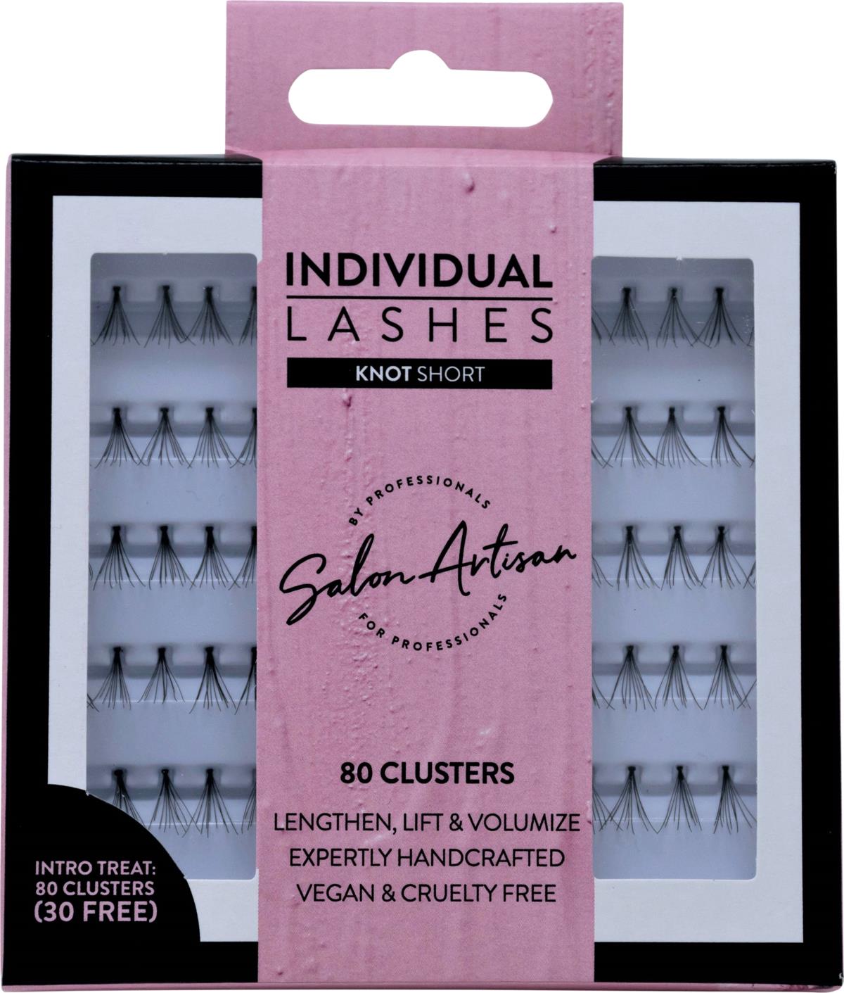 Salon Artisan Individuals 80 Cluster Individual Lash (Knot) Short ...