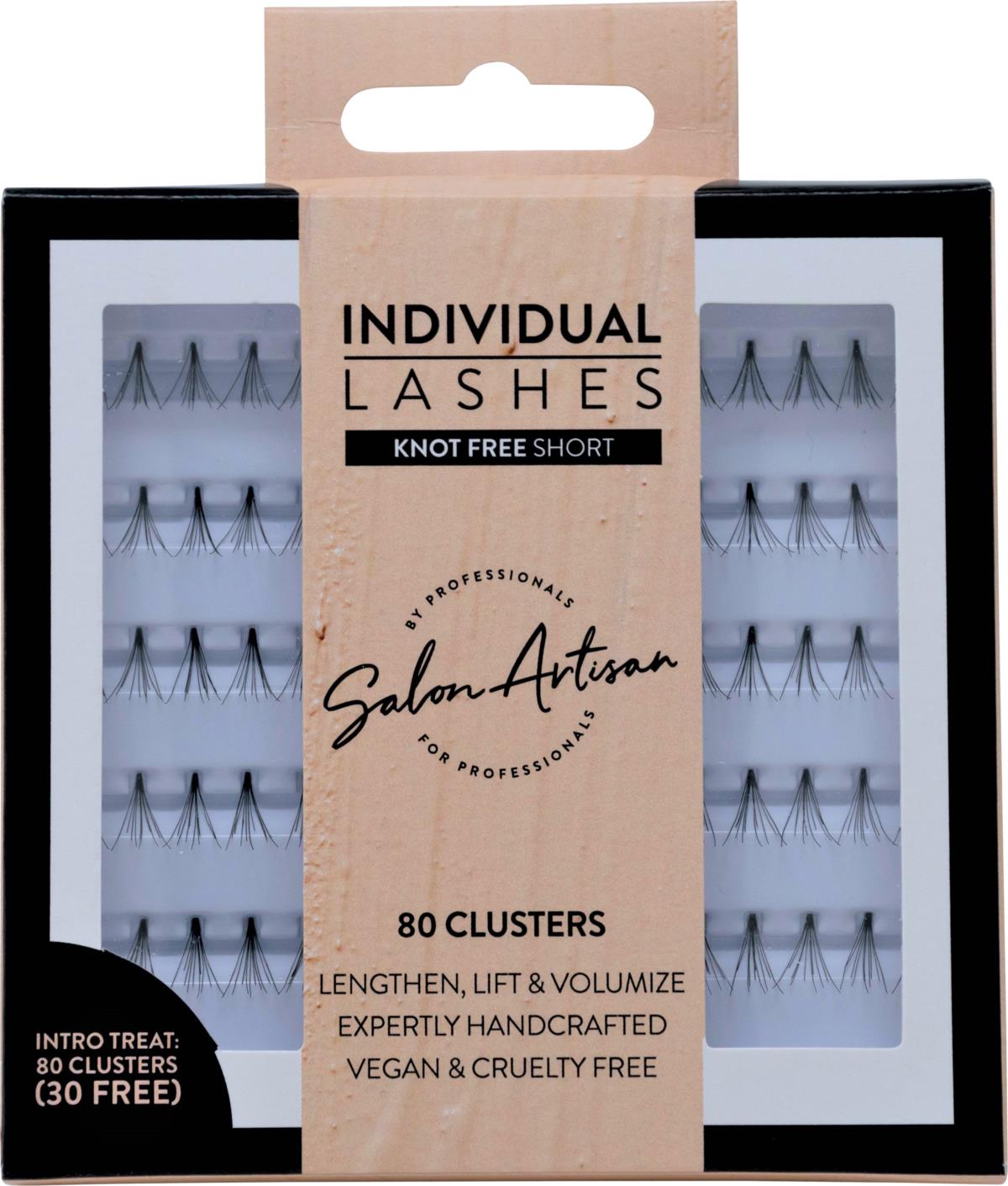 Salon Artisan Individuals 80 Cluster Individual Lash (Knot Free) Short ...