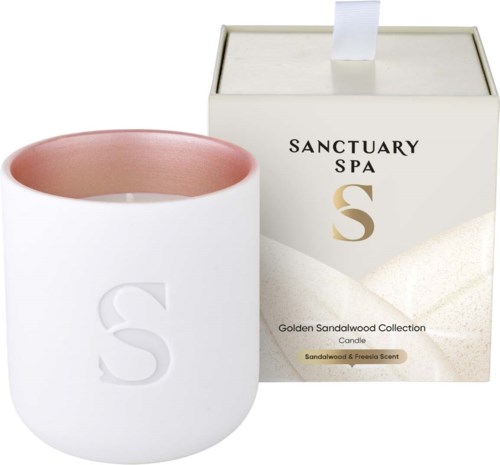 Sanctuary Spa Golden Sandalwood Collection Scented Candle 260 g | lyko.com