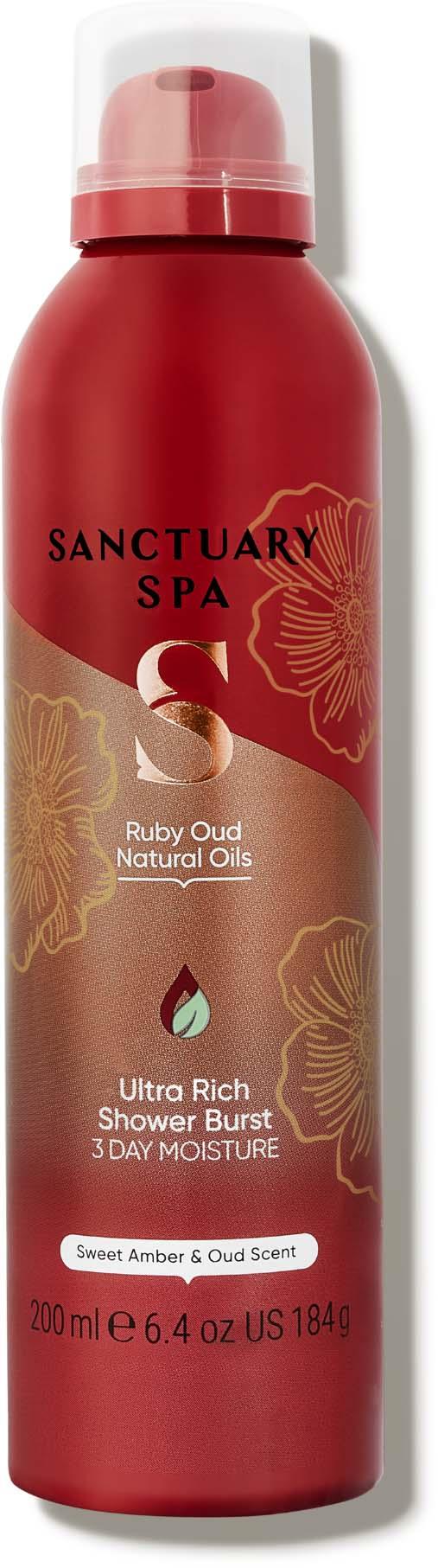 Sanctuary Spa Ruby Oud Natural Oils Ultra Rich Shower Burst 200 ml ...