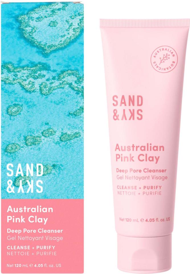 Sand And Sky Australian Pink Clay Deep Pore Cleanser 120 Ml