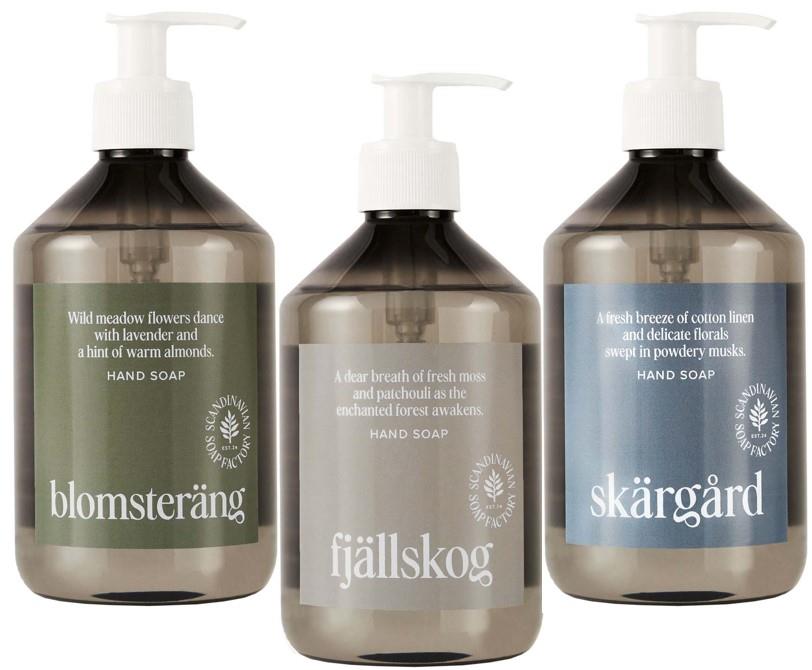 Scandinavian Soap Factory Blomsteräng Hand Soap 500 ml & Fjällskog Hand ...
