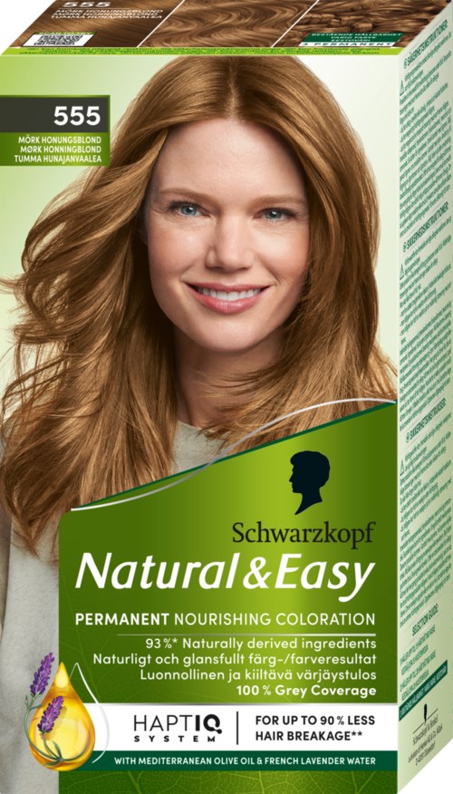 Schwarzkopf Natural & Easy Permanent Nourishing Coloration 555 Mörk Honungsblond | lyko.com