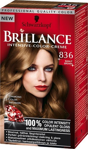 Schwarzkopf Brillance Brillance Intensive Color Creme 836 Sunlit Brown ...