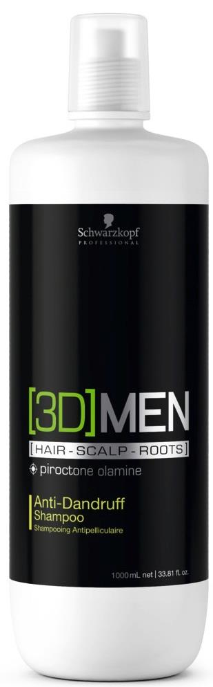 Schwarzkopf Professional 3D Men Anti-Dandruff Shampoo 1000 ml | lyko.com