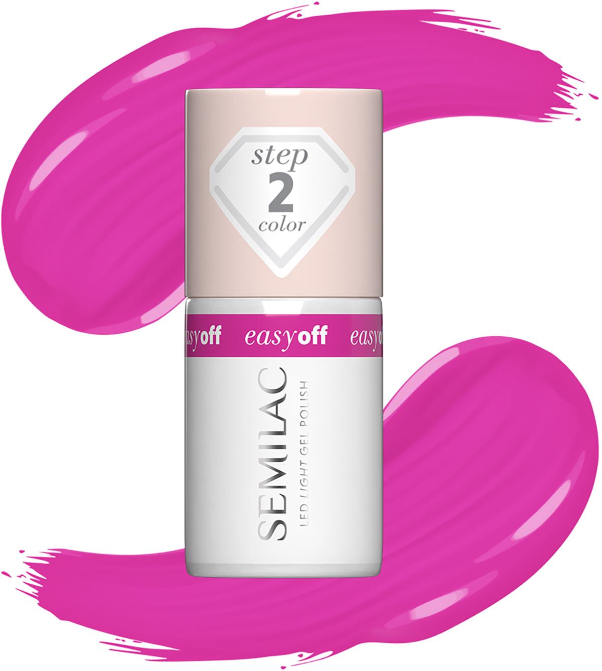 SEMILAC Easy Off LED Light Gel Polish Magenta Crush | lyko.com
