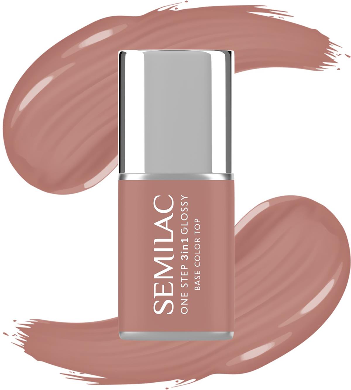 SEMILAC UV Gel Polish One Step 3in1 Glossy S235 Peach Beige | lyko.com