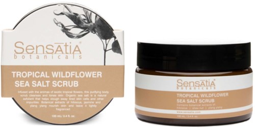 Sensatia Botanicals Tropical Wildflower Sea Salt Scrub 100 ml | lyko.com
