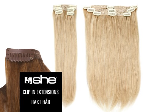 SHE Hair Extensions SHE Exten Clip Natural Hair 40/45cm 6 | lyko.com