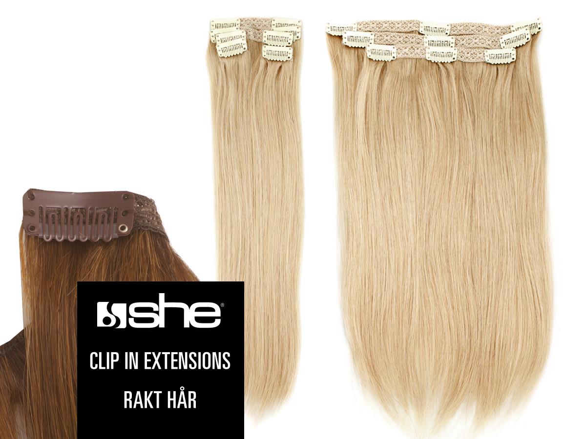SHE Hair Extensions SHE Exten Clip Natural Hair 40/45cm 6 | lyko.com