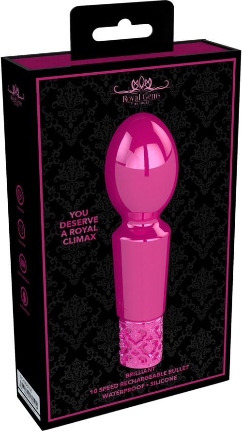 Shots Royal Gems Brilliant Rechargeable Silicone Bullet Pink | lyko.com