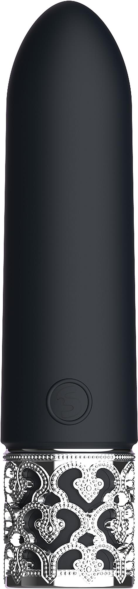 Shots Royal Gems Imperial Rechargeable Silicone Bullet Black | lyko.com