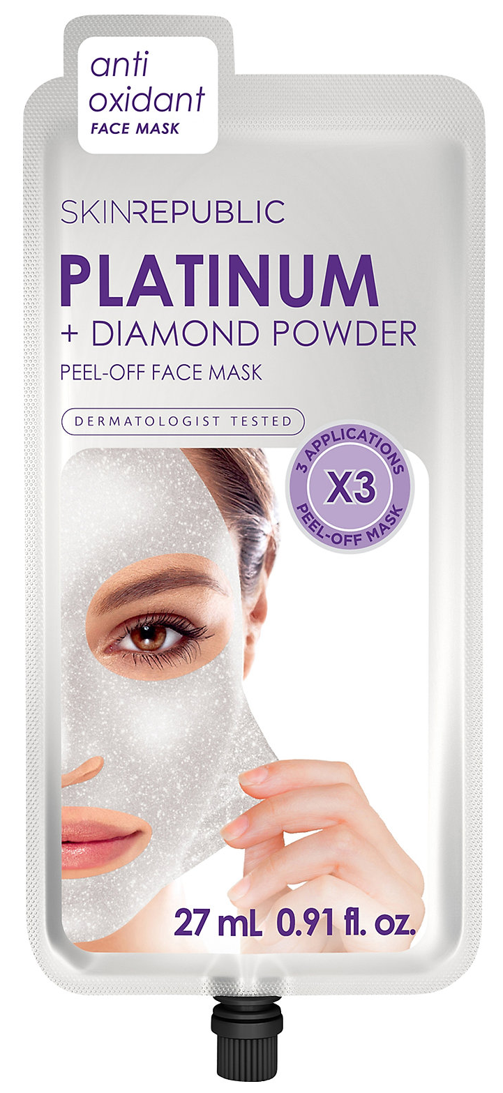 Skin Republic Platinum Peel-Off Face Mask 3st | lyko.com