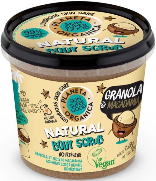 Skin Super Good Natural Body Scrub Granola & Macadamia 360 ml | lyko.com