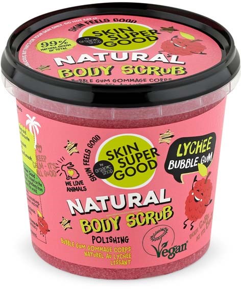 Skin Super Good Natural Body Scrub Lychee Bubble Gum 360 ml | lyko.com