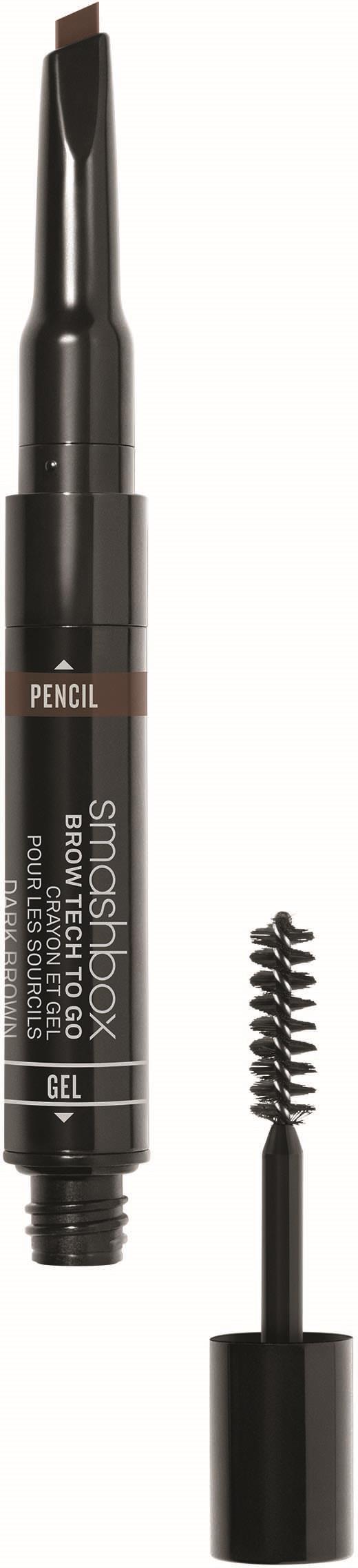 Smashbox Brow Tech To Go Pencil & Gel Brush Dark brown | lyko.com