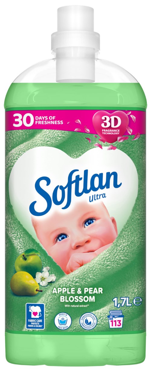 Softlan Fabric Softener Apple and Pear 1700 ml | lyko.com