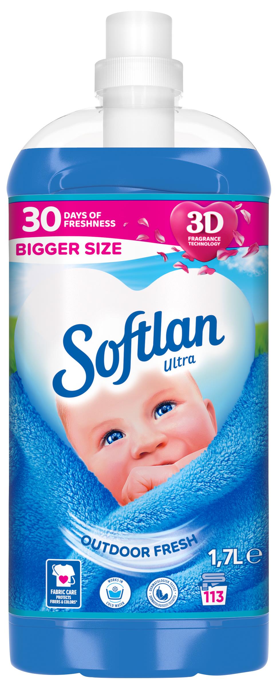 Softlan Fabric Softener Outdoor Fresh 1700 ml | lyko.com