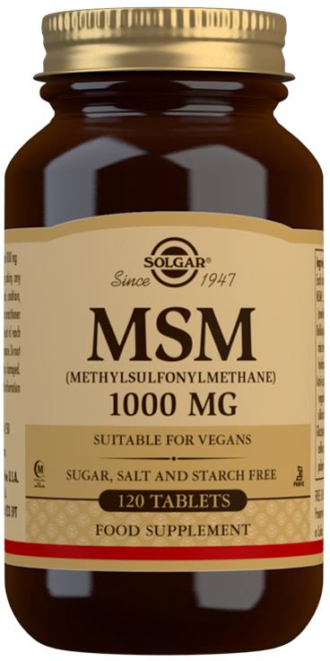 Solgar MSM 1000 mg Tablets 120 st | lyko.com