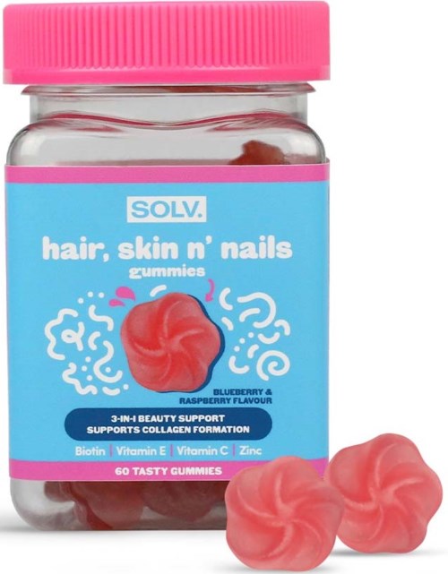 SOLV Hair-Skin-Nails Gummies 60 pcs | lyko.com