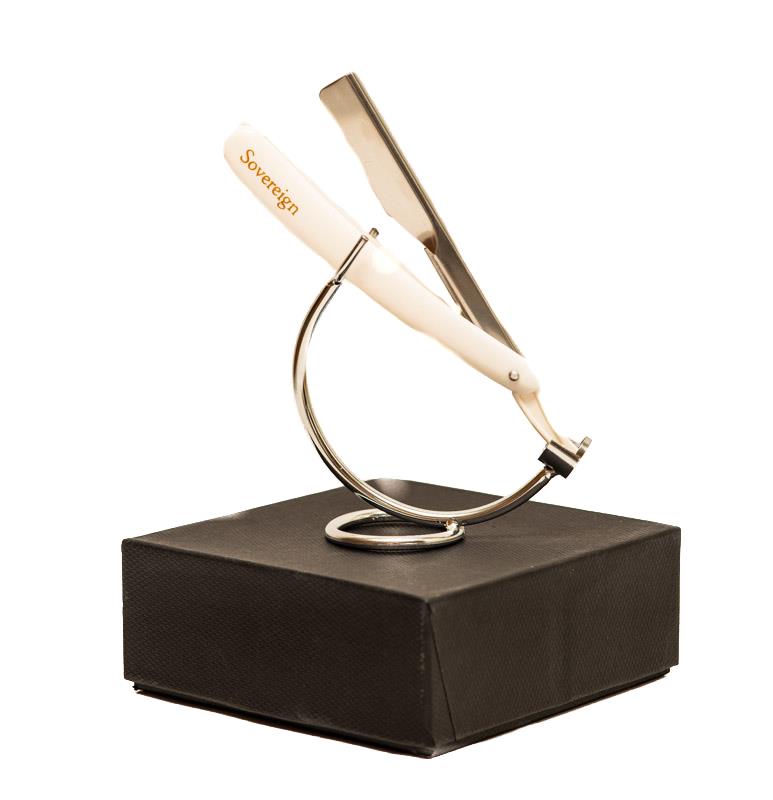 Sovereign Products Sovereign White Resin Slider Rakkniv med Kromställ ...