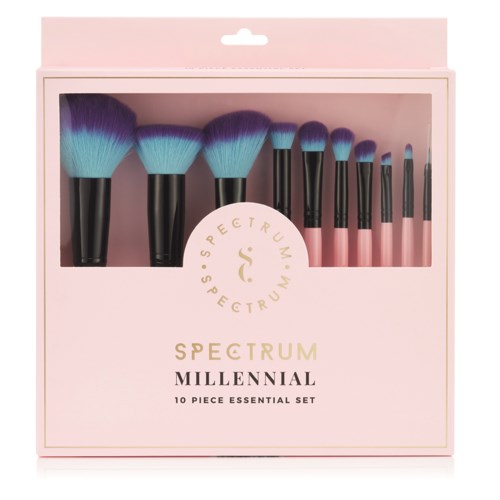 Spectrum 10 Piece Pink Essential Brush Set | lyko.com