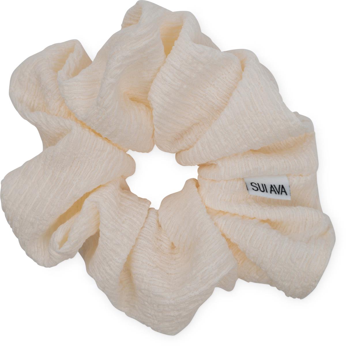 SUI AVA Ea Zig-Zag Scrunchie Cream | lyko.com
