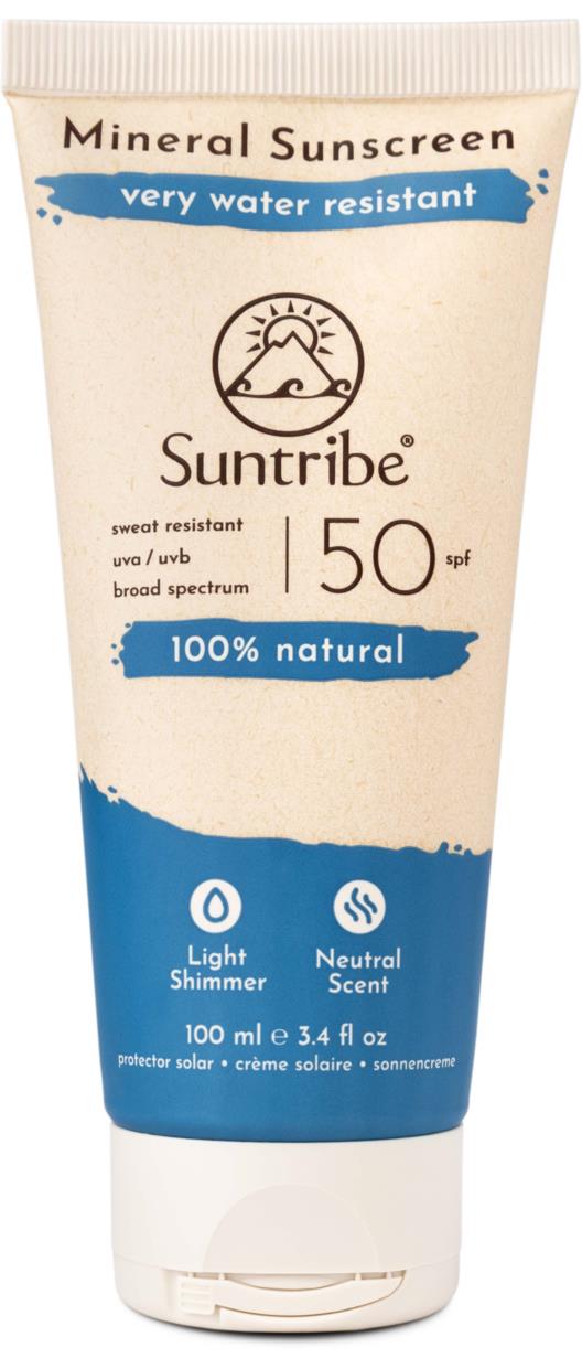 Suntribe Active Natural Mineral Sunscreen SPF 50 100 ml | lyko.com