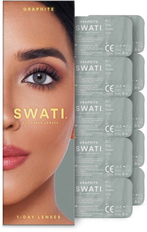 SWATI Cosmetics 1-Day Lenses 5 pairs Graphite | lyko.com