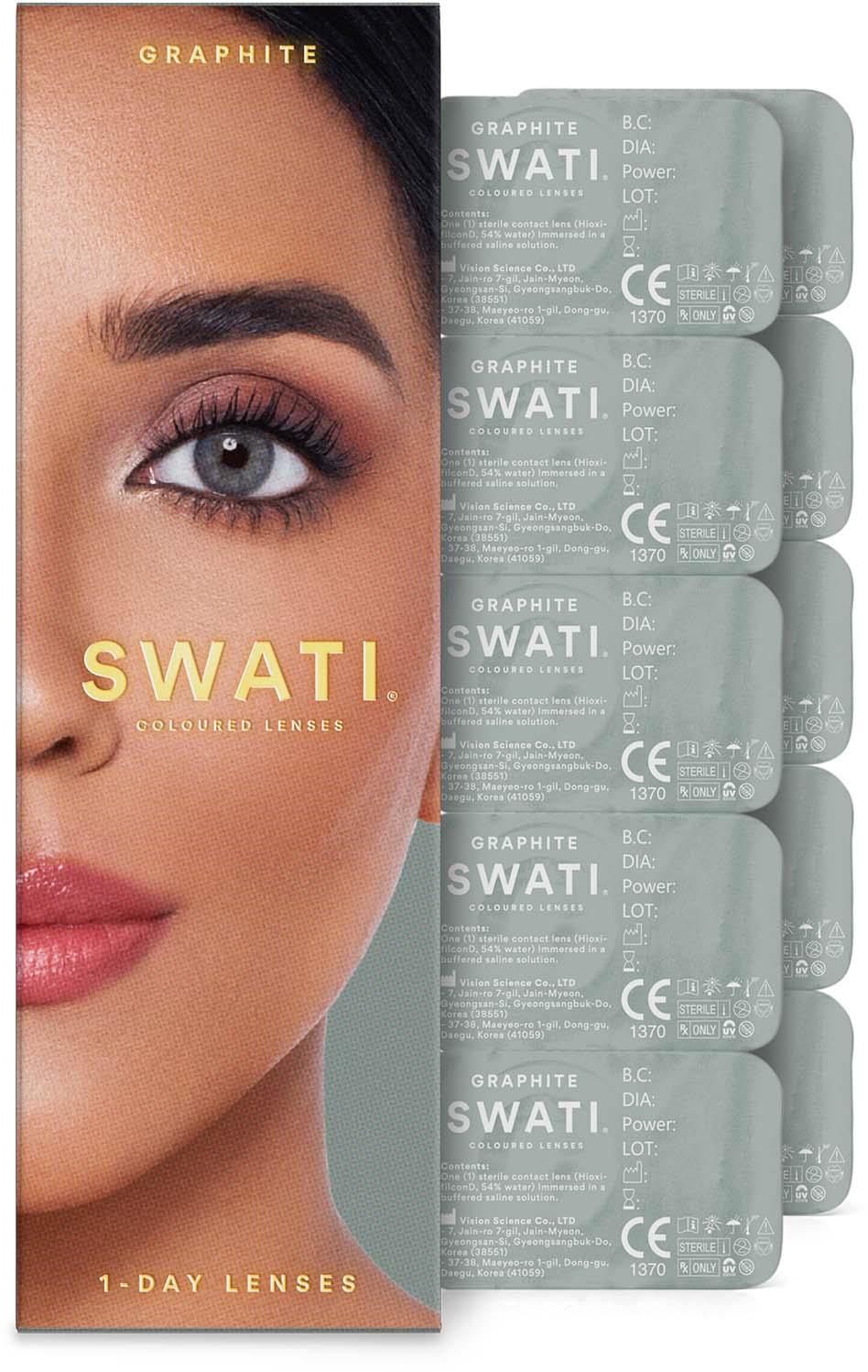 SWATI Cosmetics 1-Day Lenses 5 pairs Graphite | lyko.com
