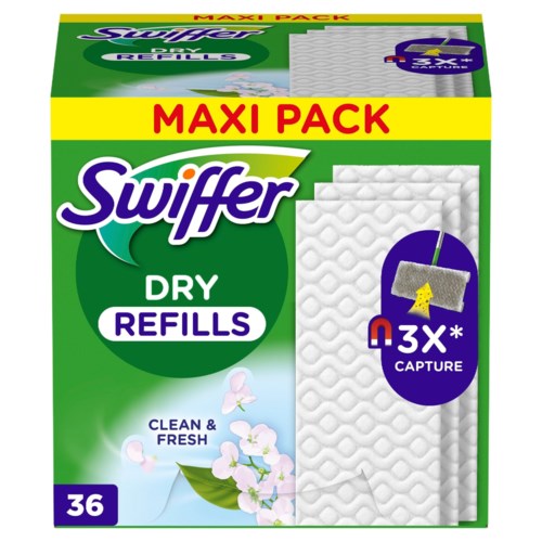 Swiffer Sweeper Dry Floor Pads Refills Traps & Locks Dust 36 St. | lyko.com