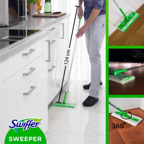 Swiffer Sweeper Starter Kit With 1 Mop 8 Dry & 3 Wet Floor Refills ...