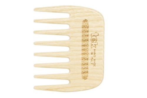 Tek Small Wide-Tooth Comb in Natural Wood | lyko.com