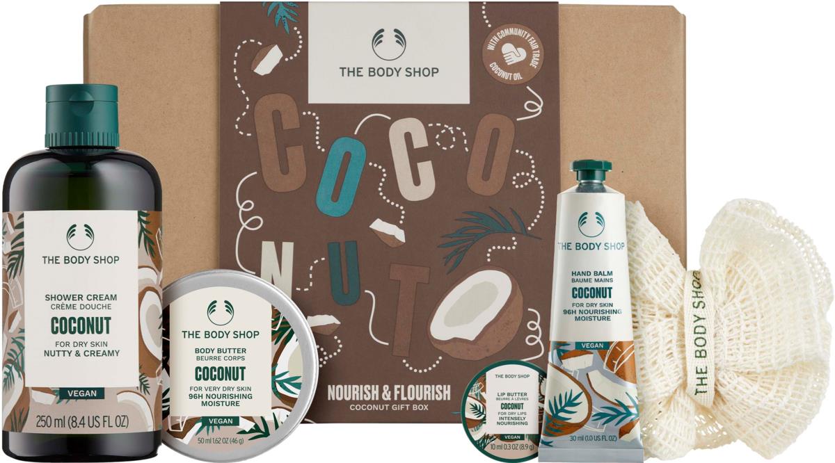 The Body Shop Coconut Nourish & Flourish Coconut Gift Box | lyko.com