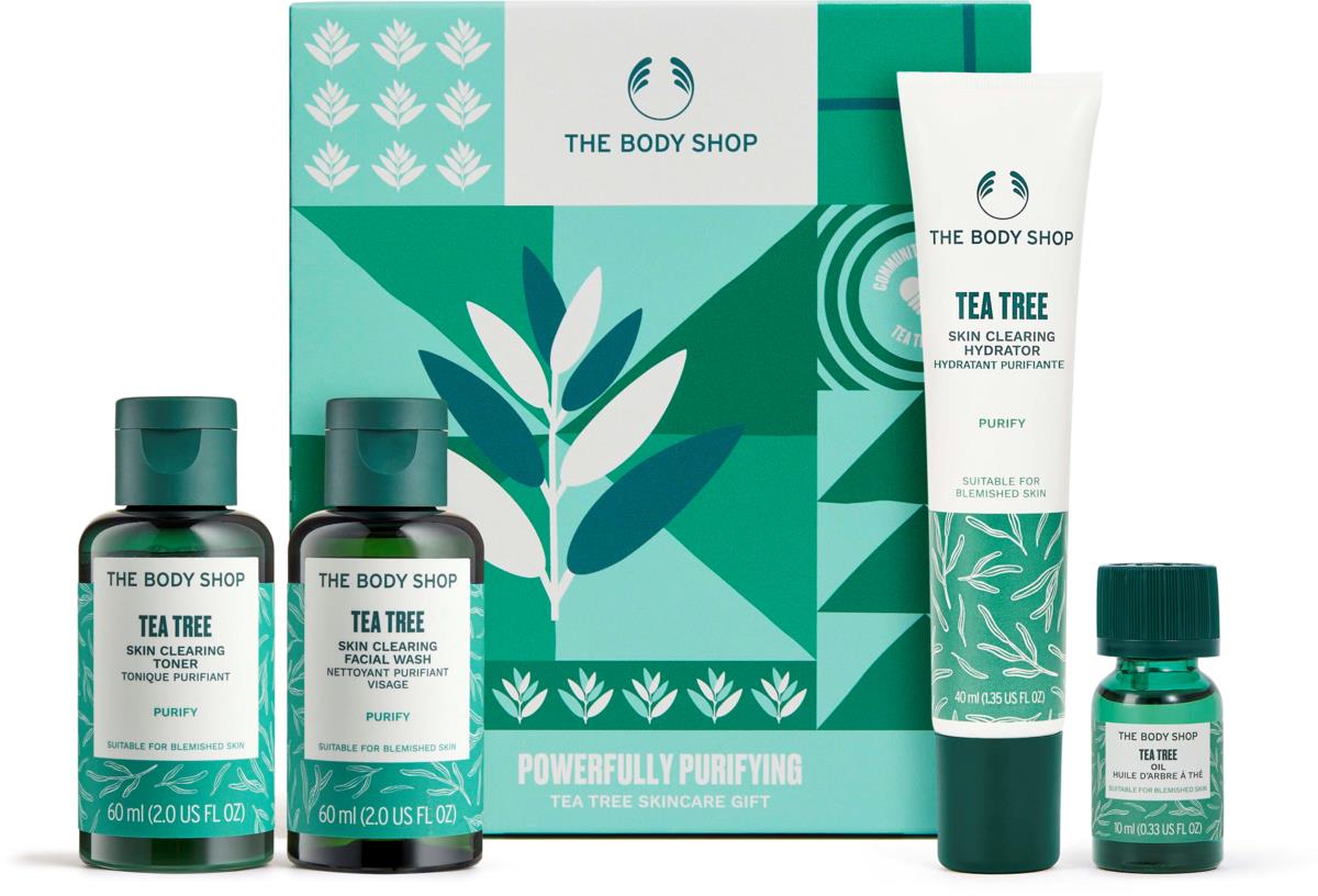 The Body Shop Tea Tree Powerfully Purifying Tea Tree Skincare Gift ...