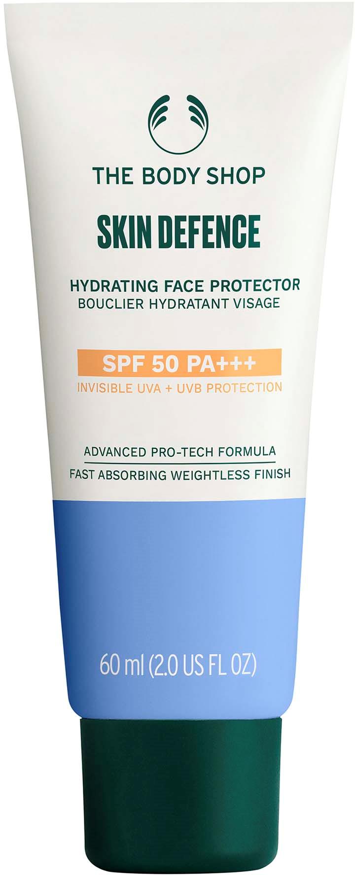 The Body Shop Skin Defence Hydrating Face Protector SPF 50 PA +++ 60 ml ...