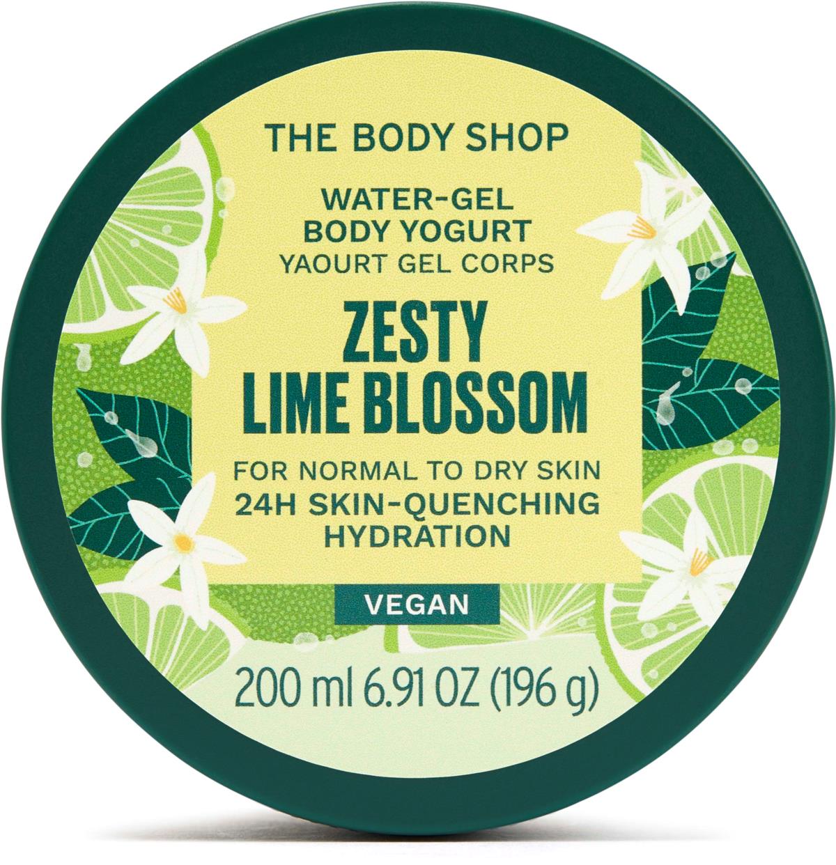 The Body Shop Zesty Lime Blossom Water-Gel Body Yogurt 200 ml | lyko.com