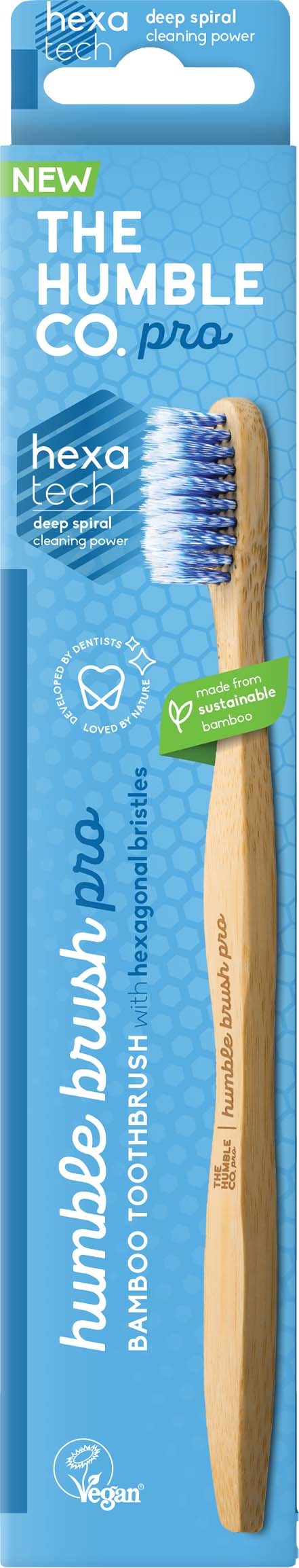 The Humble Co. Humble Brush Pro Spiral Toothbrush Soft Blue | lyko.com