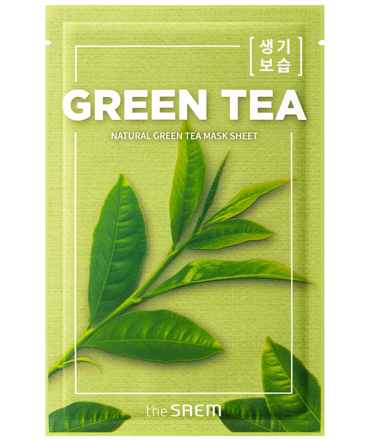 The Saem Natural Green Tea Mask Sheet Mascarilla Té Verde 21 ml | lyko.com