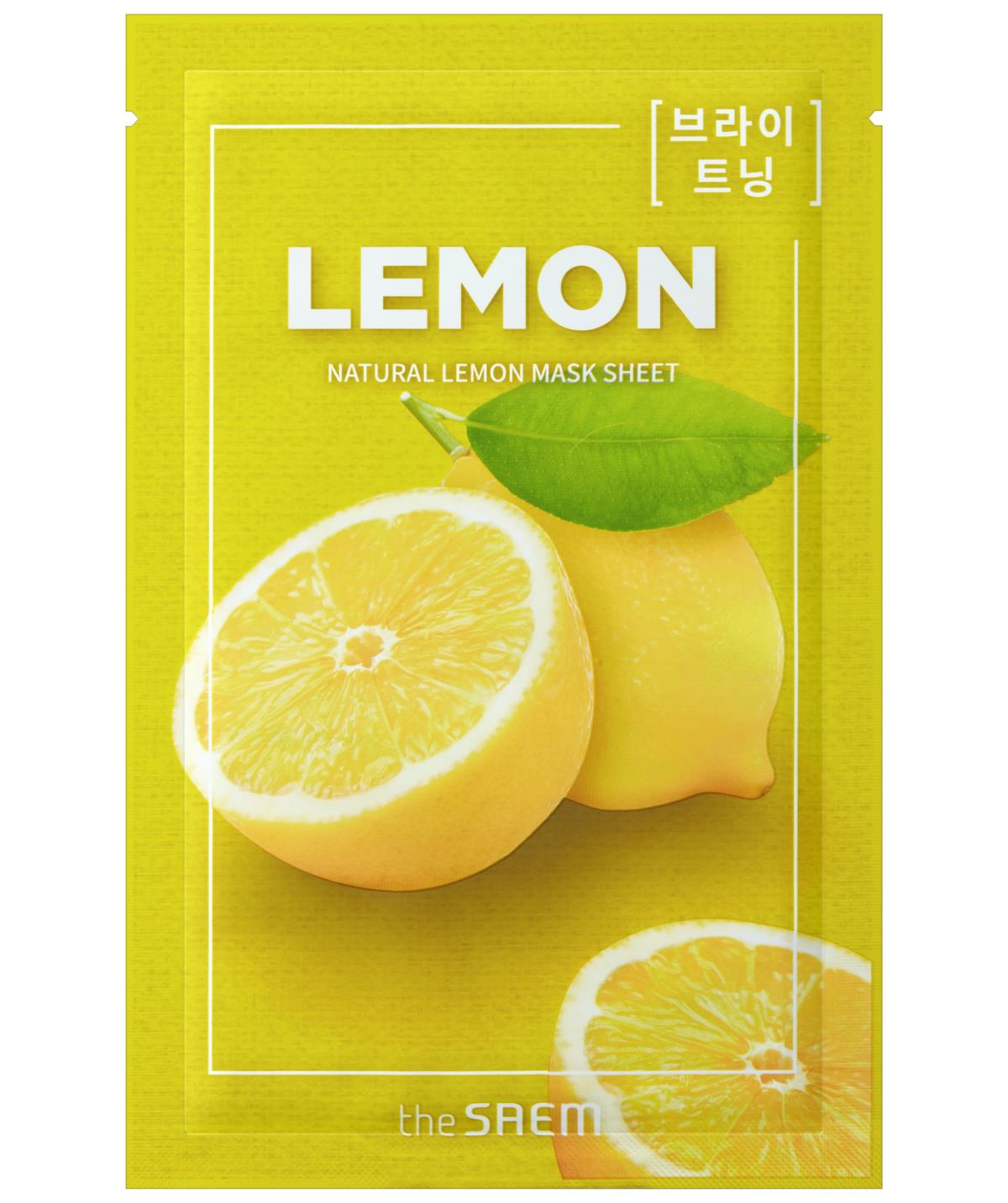 The Saem Natural Lemon Mask Sheet Mascarilla Limón 21 ml | lyko.com